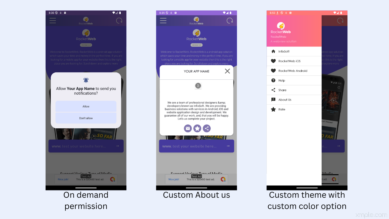 UMVA - RocketWeb Configurable Android WebView App Template - Digital Marketplace